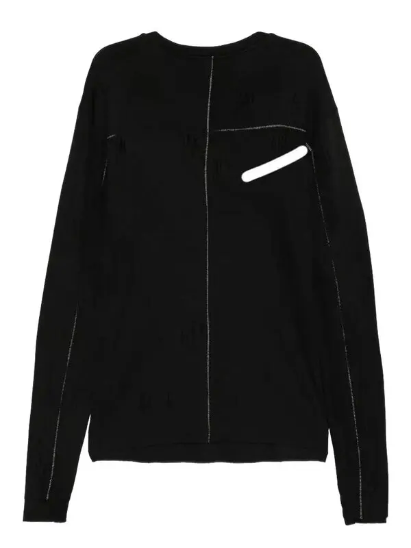 THOM KROM Distressed Layer T-shirt - Black