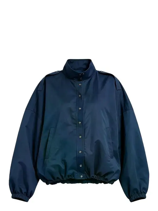 Brunello Cucinelli Epaulette-detail Bomber Jacket - Blue