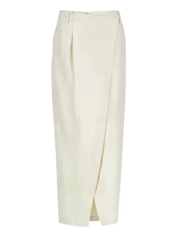 Brunello Cucinelli Pencil Midi Skirt - White