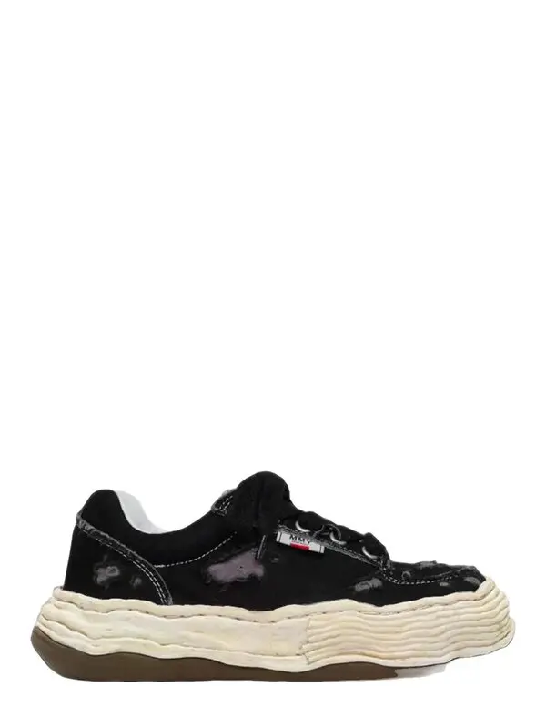 Mihara Yasuhiro Oliver Ripped Sneakers - Black