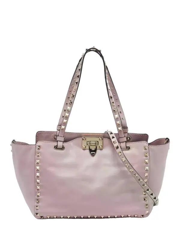 Valentino Garavani Small Rockstud Trapeze Tote Bag - Pink