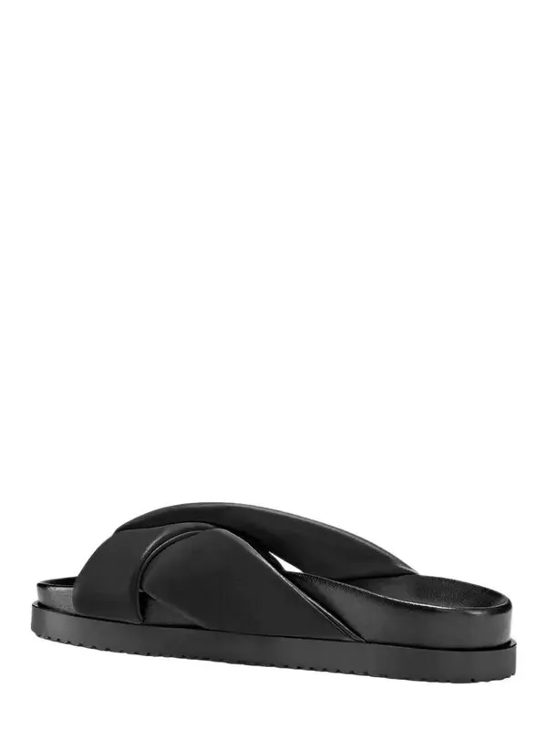 Bogner Padded Crossover-strap Slides - Black