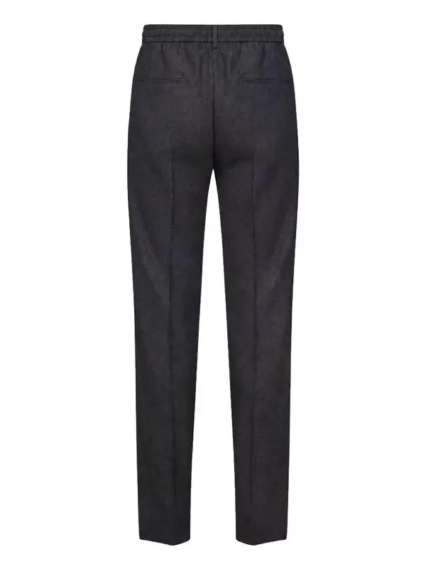 Tagliatore Drawstring Pleated Trousers - Grey