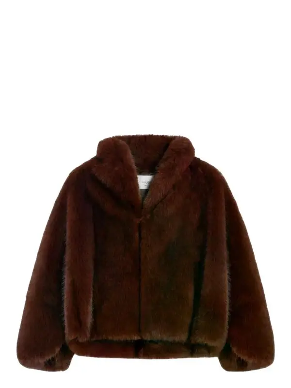 BALLANTYNE Faux-fur Shawl-collar Jacket - Brown