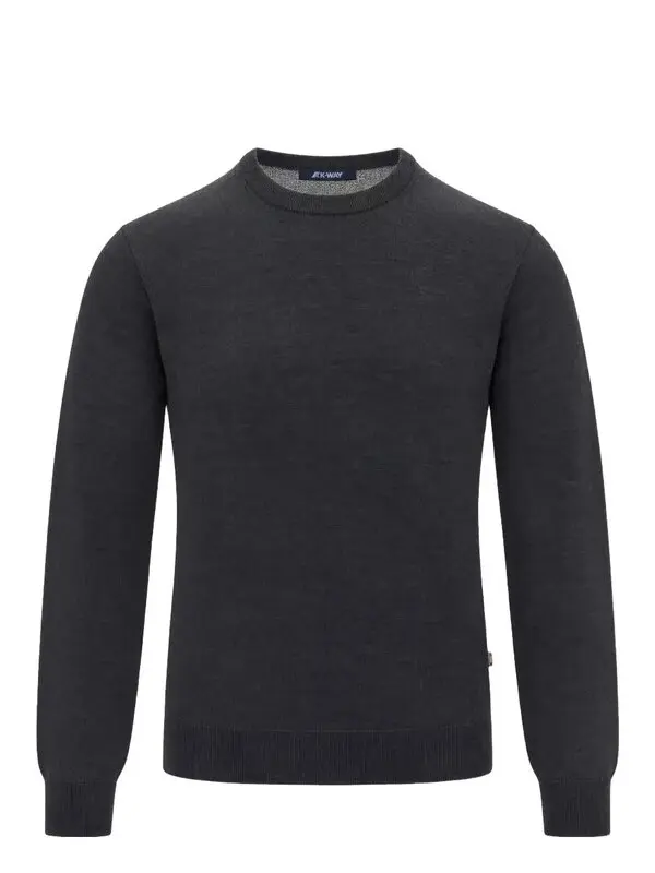 K-WAY Crew-neck Knitted Sweater - Grey