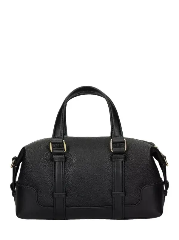 Michael Kors Teddi Pebbled-effect Top-handle Bag - Black