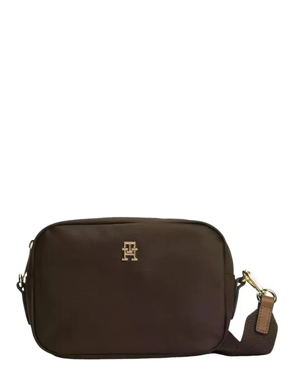 Tommy Hilfiger Popette Monogram-plaque Cross Body Bag - Brown