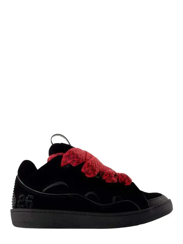 LANVIN Curb Jersey Sneakers - Black