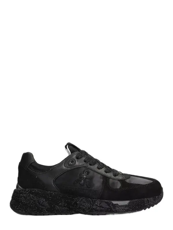 Premiata Mased Panelled Sneakers - Black