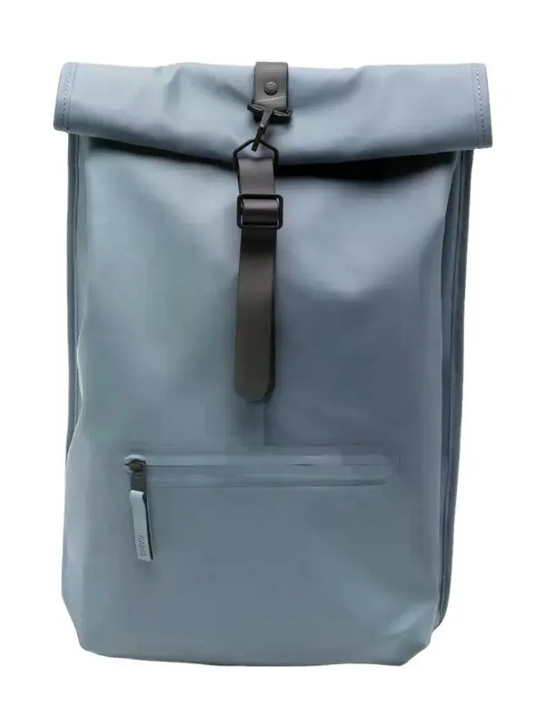 Rains Rolltop Buckle Backpack - Blue