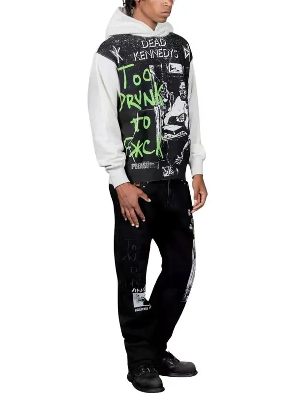 PLEASURES Tdtf Fleece Hoodie - Grey