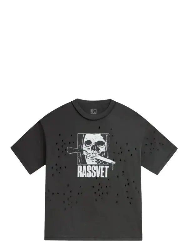 RASSVET Slasher Graphic-print T-shirt - Black