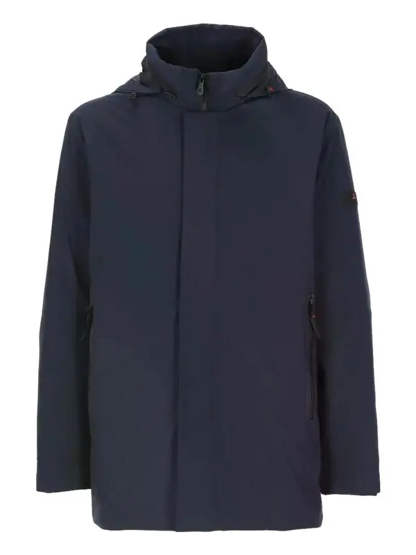 Peuterey Peebles 01 Hooded Zip-up Coat - Blue
