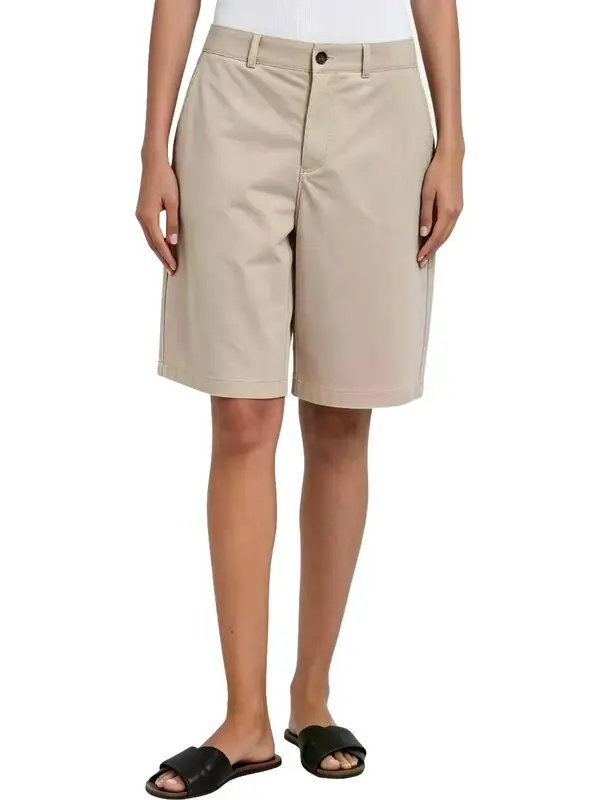 Brunello Cucinelli Cotton-blend Shorts - Neutrals