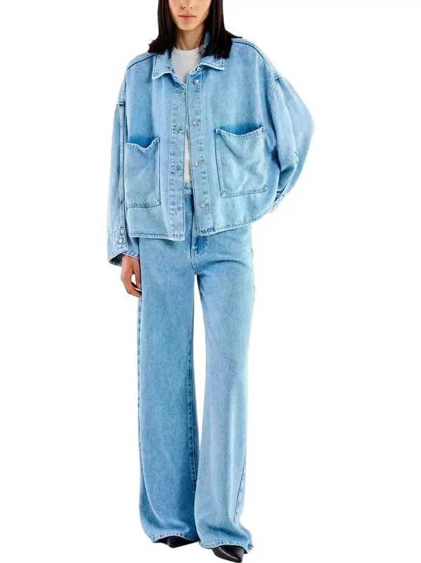 VICOLO Patch-pocket Denim Jacket - Blue