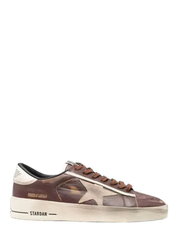 GOLDEN GOOSE Stardan Star-patch Sneakers - Red