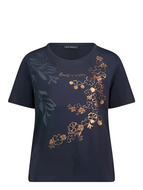BETTY BARCLAY Floral-print T-shirt - Blue