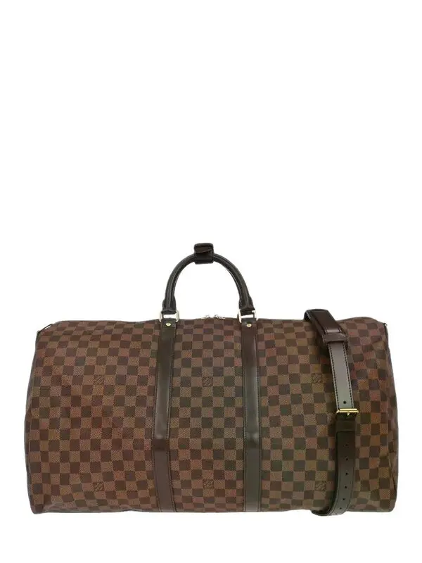 LOUIS VUITTON 2011 55 Keepall Damier Ebene Canvas Travel Bag - Brown