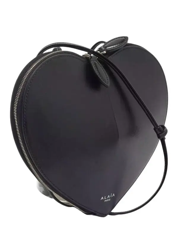 Alaïa Le Coeur Leather Shoulder Bag - Black