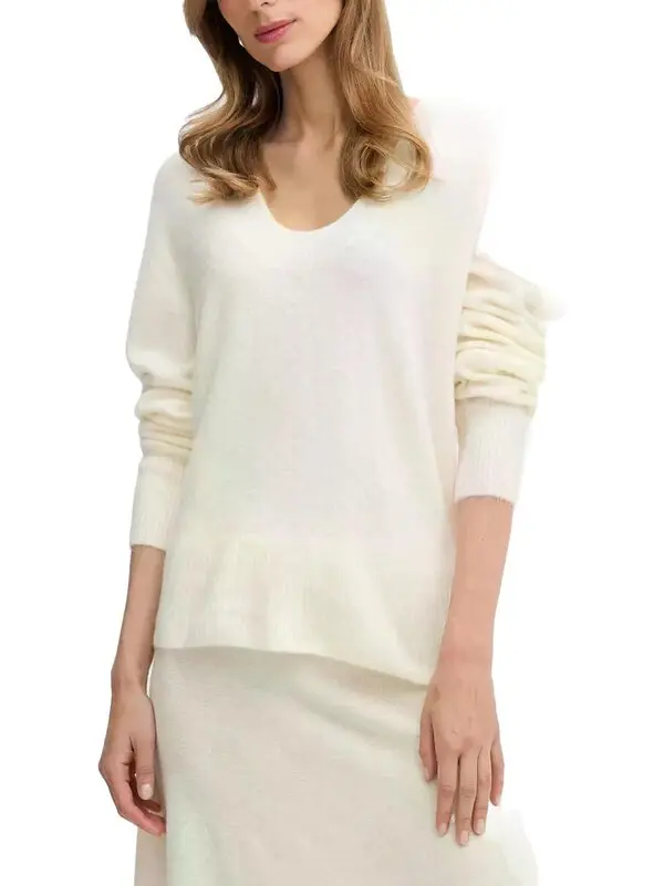 BENETTON V-neck Sweater - Neutrals
