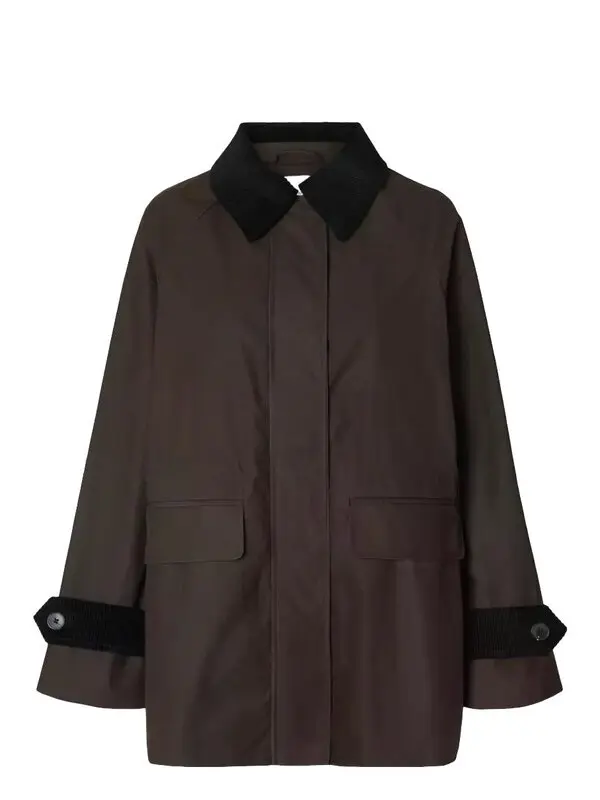 SELECTED X Halley Stevensons Corduroy-collar Jacket - Brown