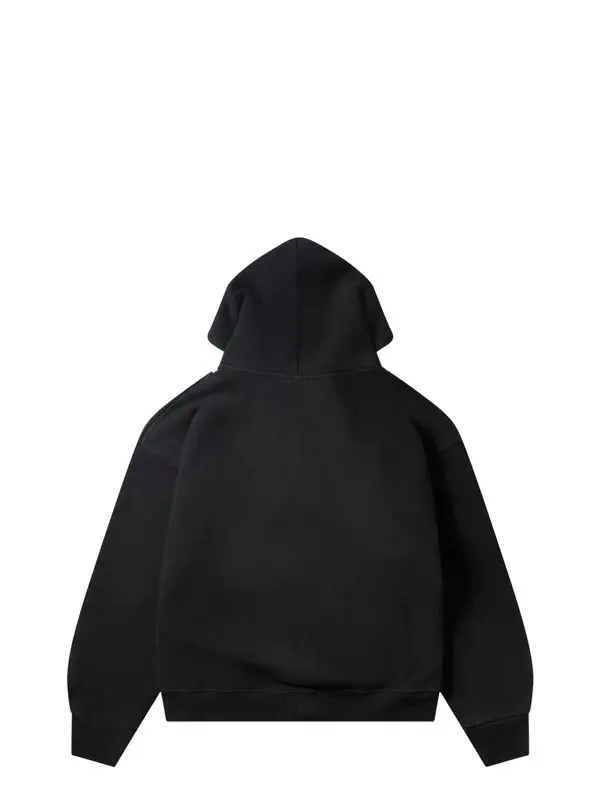Vaquera Trompe L'oeil Graphic-print Hoodie - Black