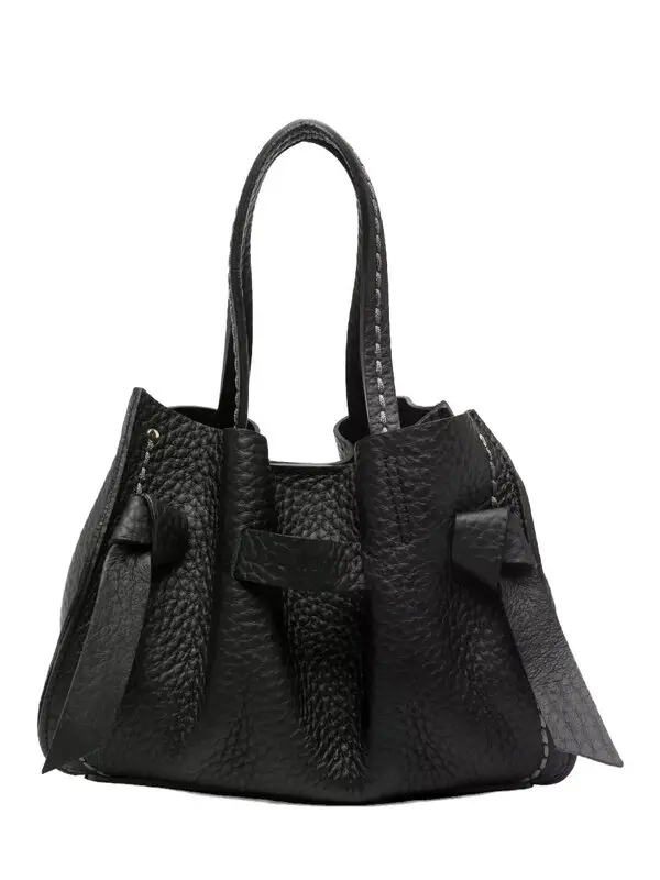 VISONA` Vittoria Grained Leather Mini Bag - Black