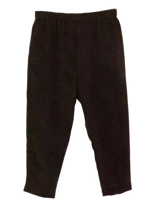 CASEY CASEY Check-pattern Trousers - Brown