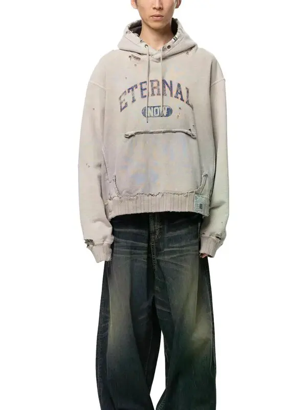 Mihara Yasuhiro Sun-faded Like Hoodie - Neutrals