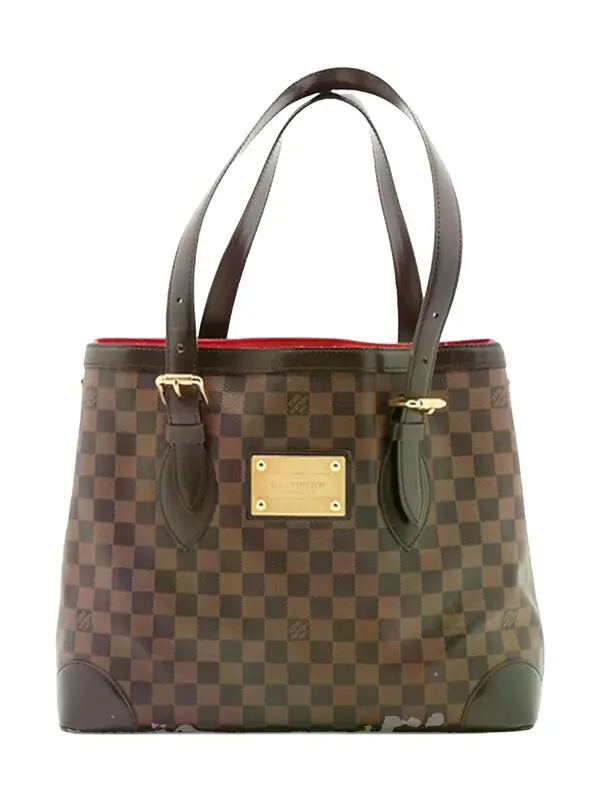 LOUIS VUITTON 2011 Damier Ebene Hampstead Mm Tote Bag - Brown