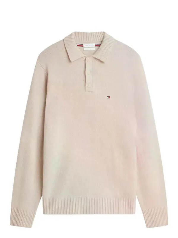 Tommy Hilfiger Button-up Collar Sweater - Neutrals