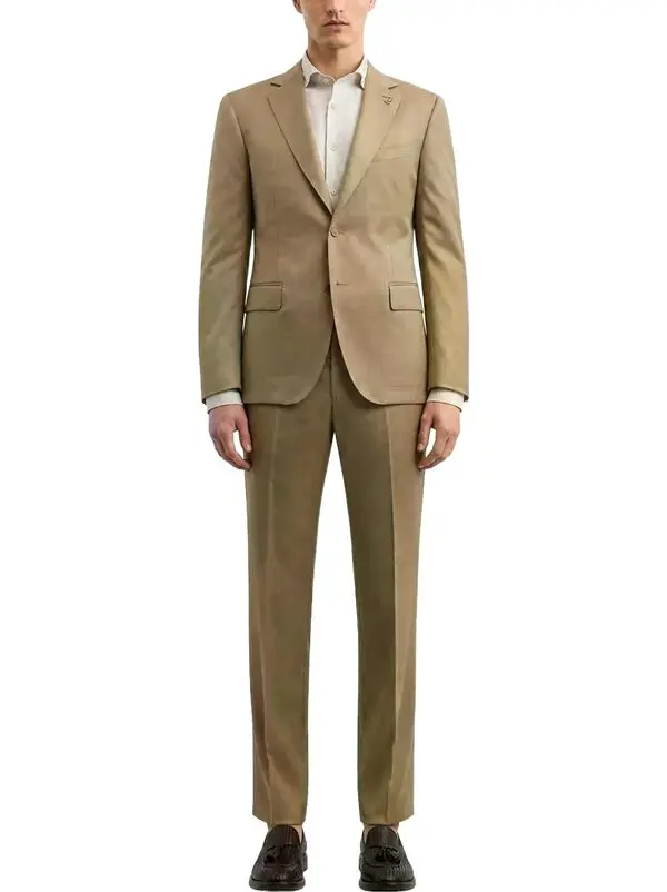 Pal Zileri Single-breasted Notched-lapels Blazer - Neutrals