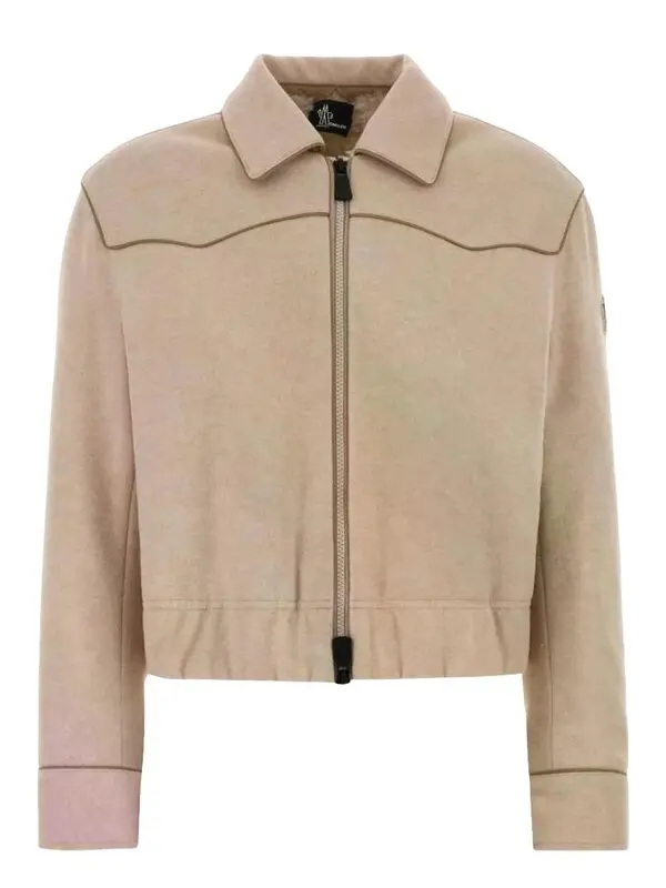 Moncler Piped Western-yoke Shirt Jacket - Pink