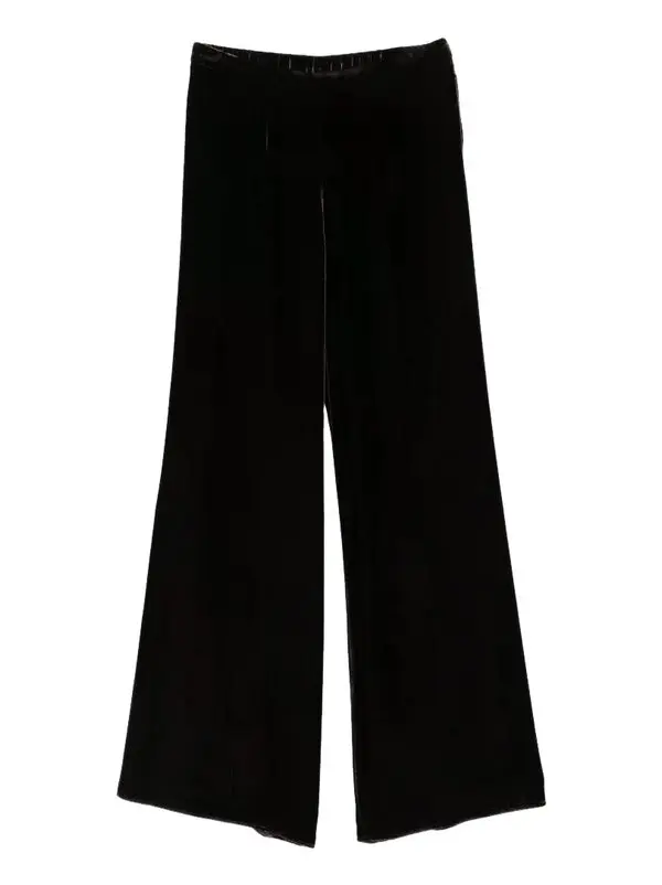 FORTE_FORTE Velvet Wide-leg Trousers - Red