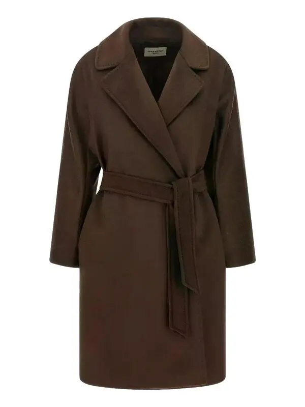 Max Mara Pedale Belted Coat - Brown
