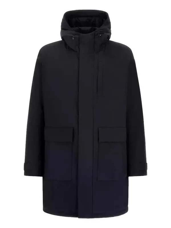 Herno Hooded Padded Parka - Black