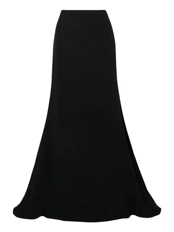 Valentino Garavani Silk-cady Maxi Skirt - Black