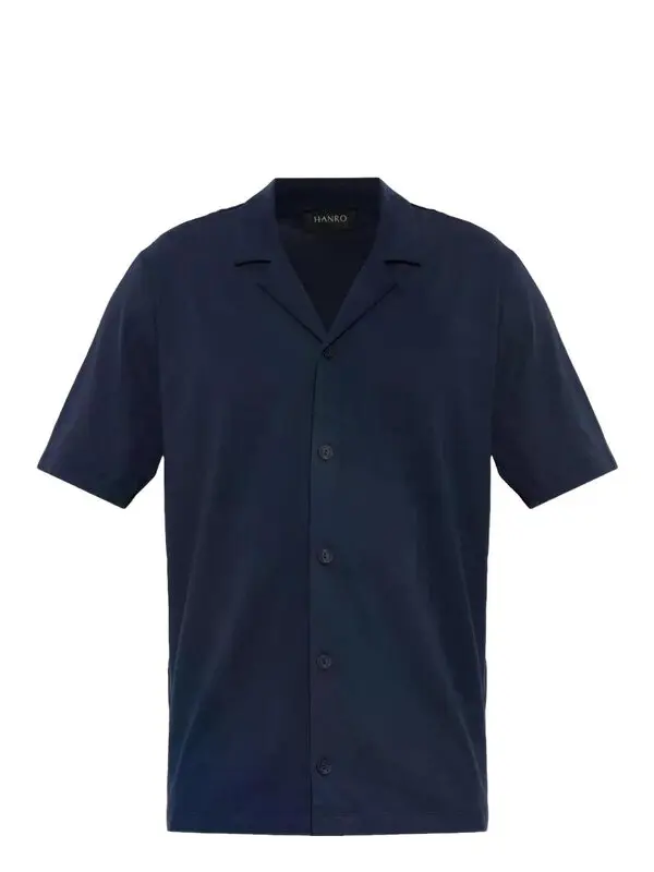 Hanro Night & Day Short-sleeve Shirt - Blue