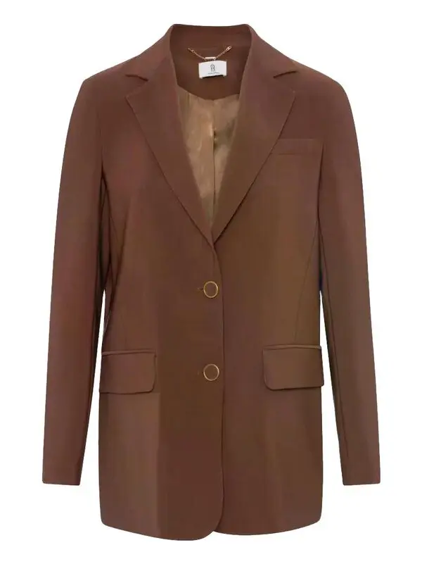 FRACOMINA Logo-plaque Single-breasted Blazer - Brown