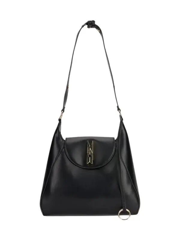 Moschino Logo-plaque Foldover Tote Bag - Black