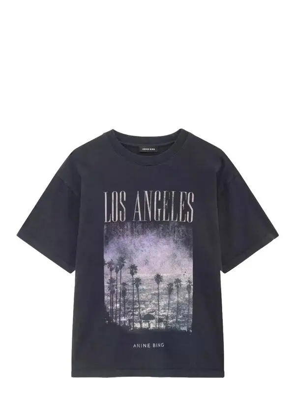 ANINE BING Cade Tee Los Angeles Washed - Black