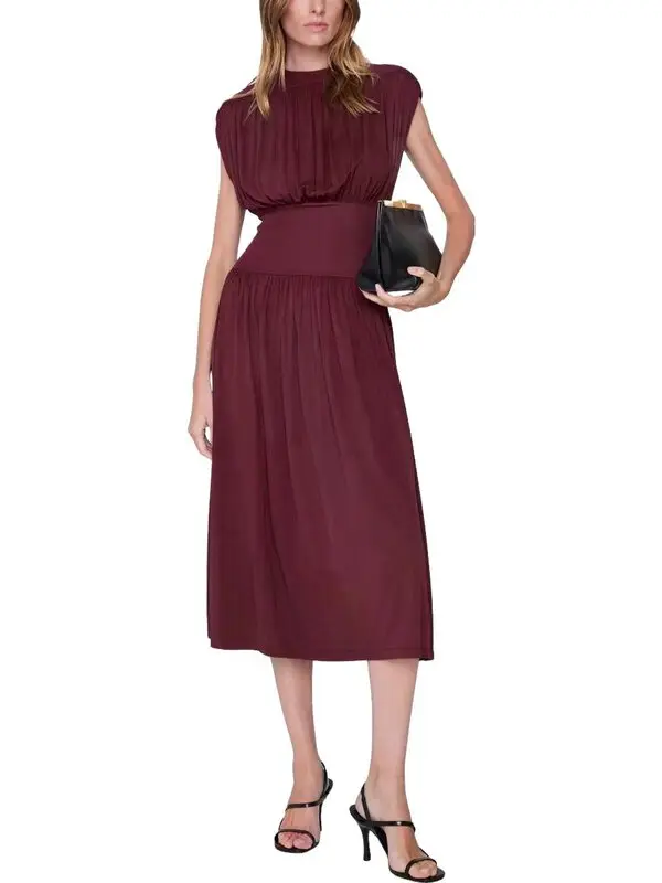 ANINE BING Fran Dress Burgundy - Red