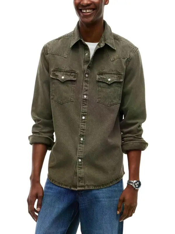 Tommy Hilfiger Long-sleeve Denim Shirt - Green