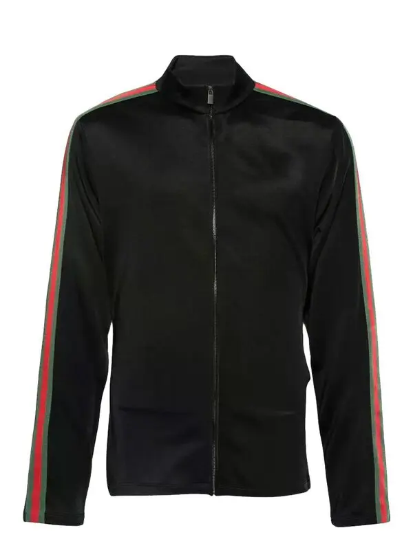 Gucci High-neck Zip-up Jacket - Black