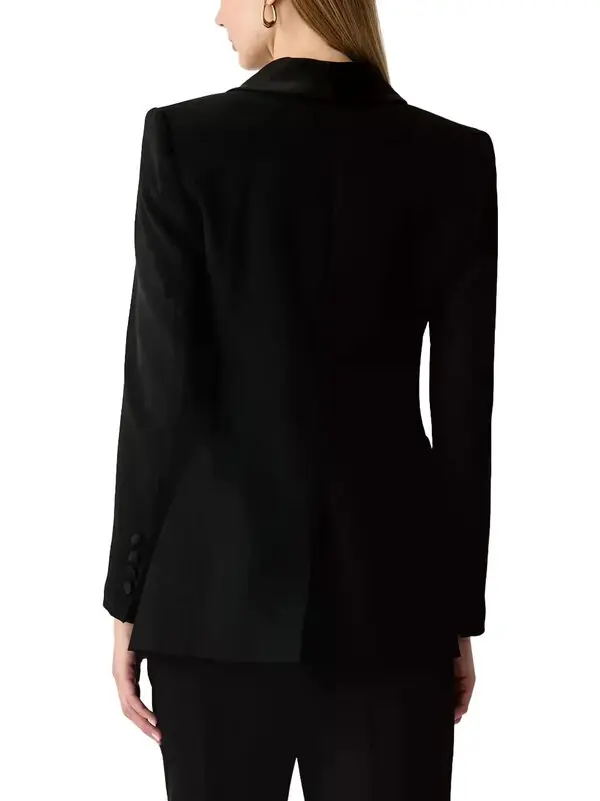 Luisa Spagnoli Spazzola Knot-detail Shawl-lapel Blazer - Black