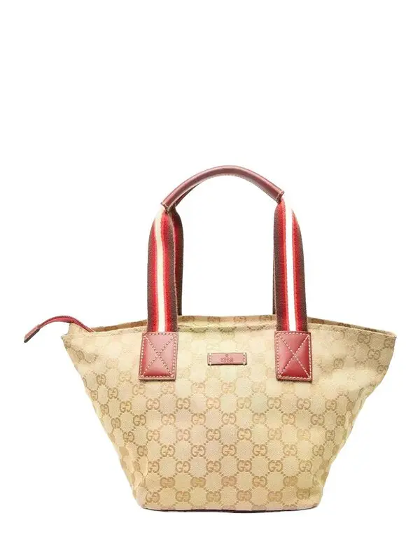 Gucci 2000-2015 Gg Canvas Web Tote Bag - Neutrals
