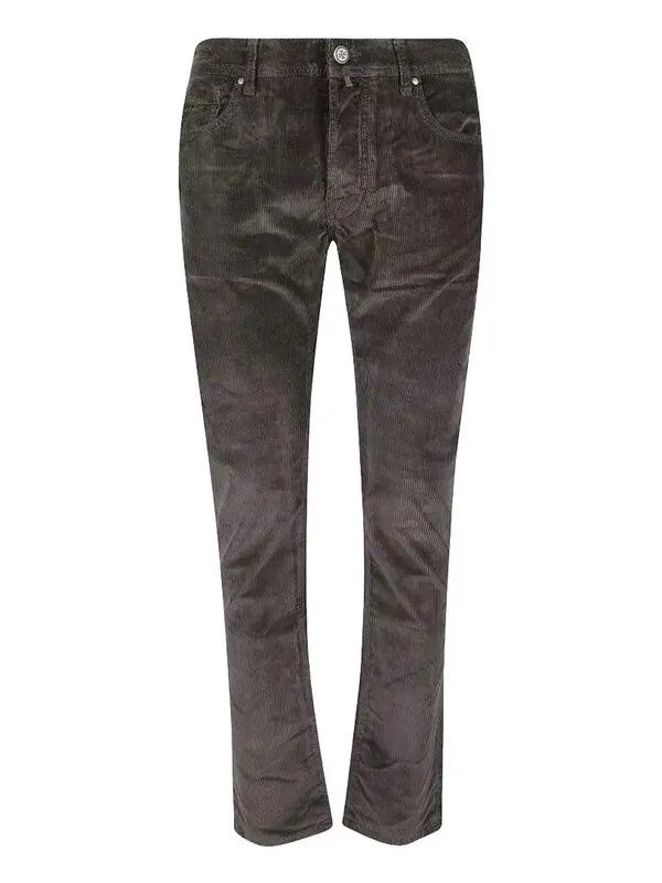JACOB COHЁN Bard Corduroy Trousers - Grey