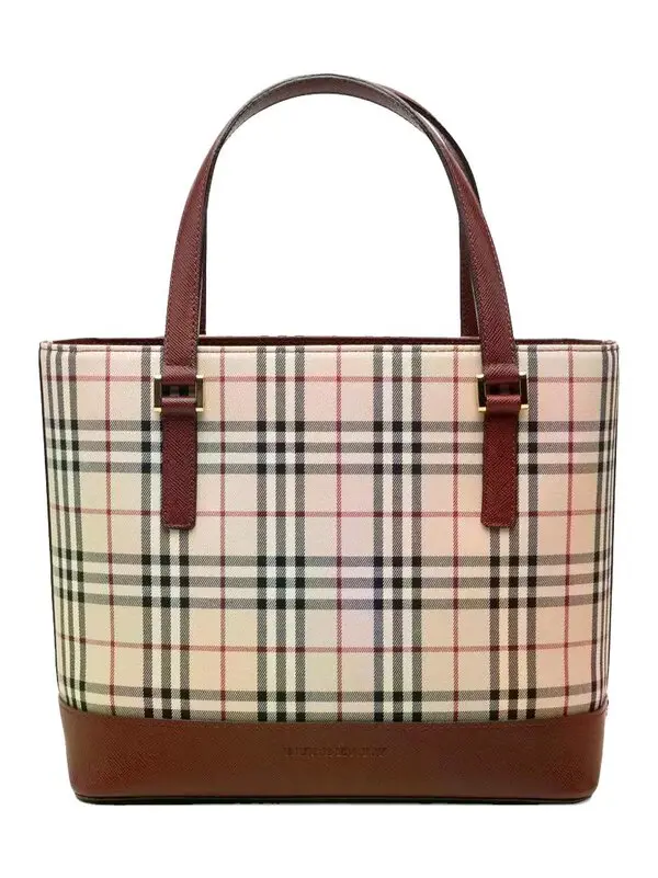 Burberry 2000-2017 House Check Canvas Tote Bag - Neutrals