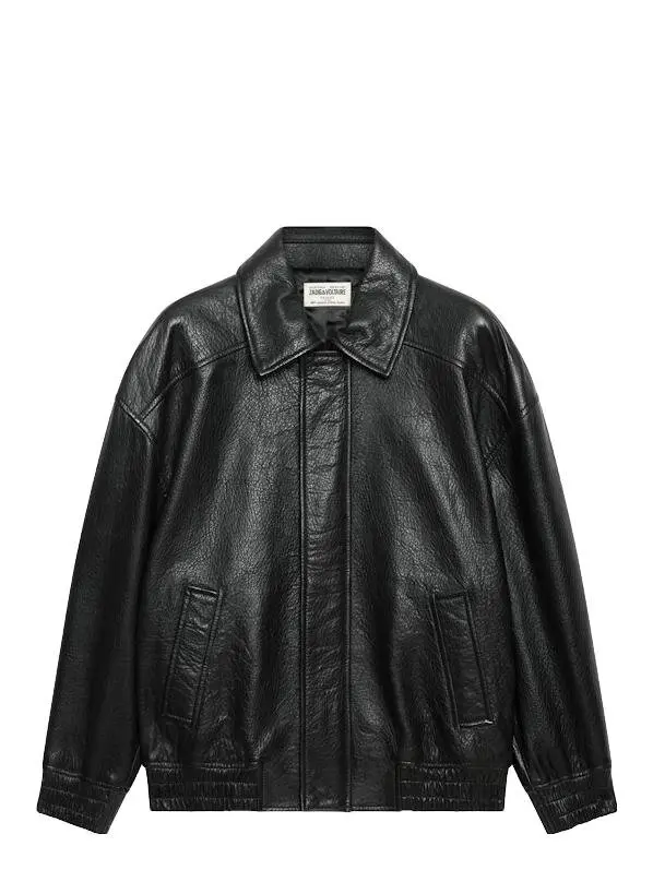 Zadig&Voltaire Loriand Leather Jacket - Black