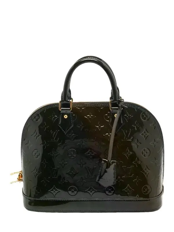 LOUIS VUITTON Alma Pm Monogram Vernis Tote Bag - Green